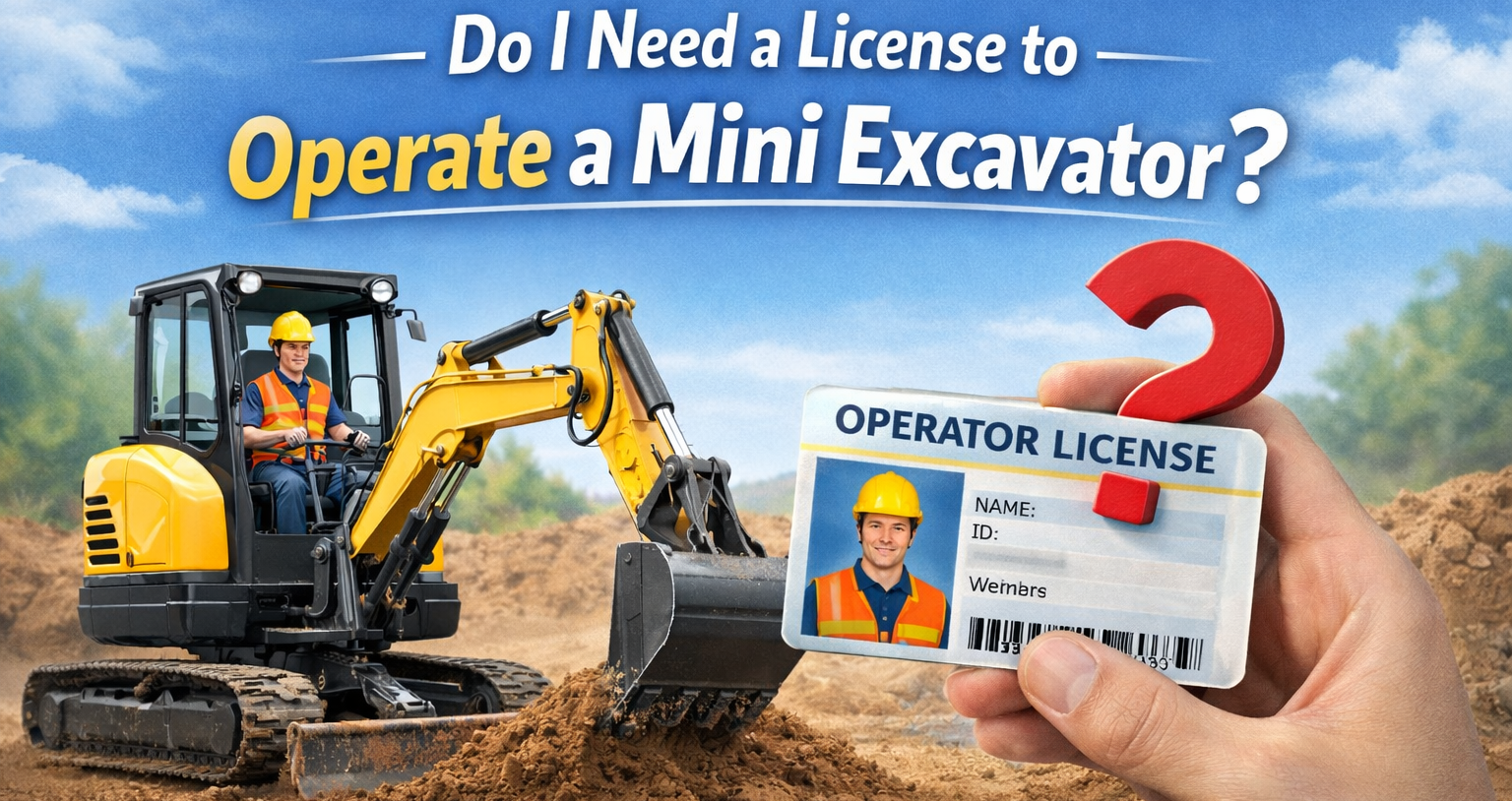Do I Need a License to Operate a Mini Excavator? – MMS INDUSTRIAL