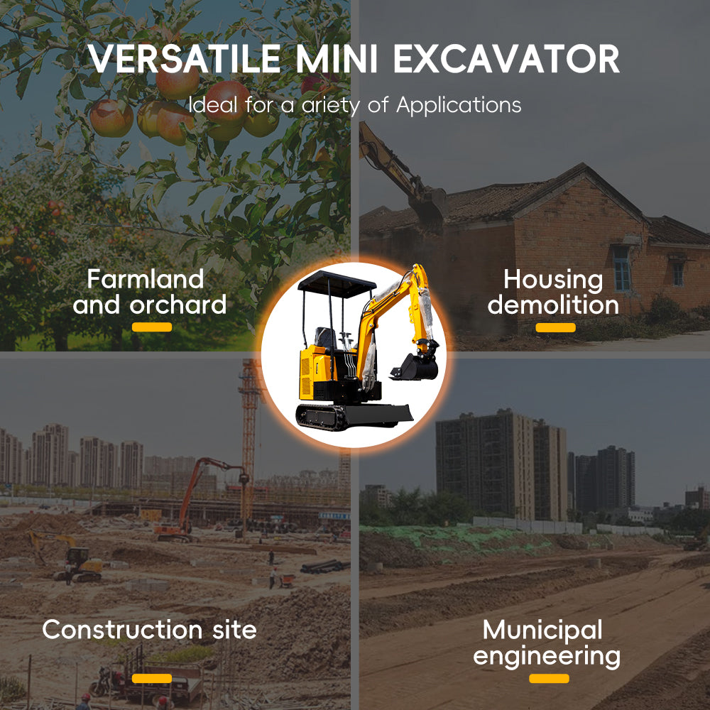 MS15 | 1.5-ton Mini Excavator for Sale, 13.5 HP B&S Engine – MMS INDUSTRIAL